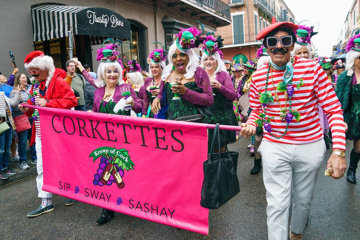 Krewe of Cork Parades In New Orleans