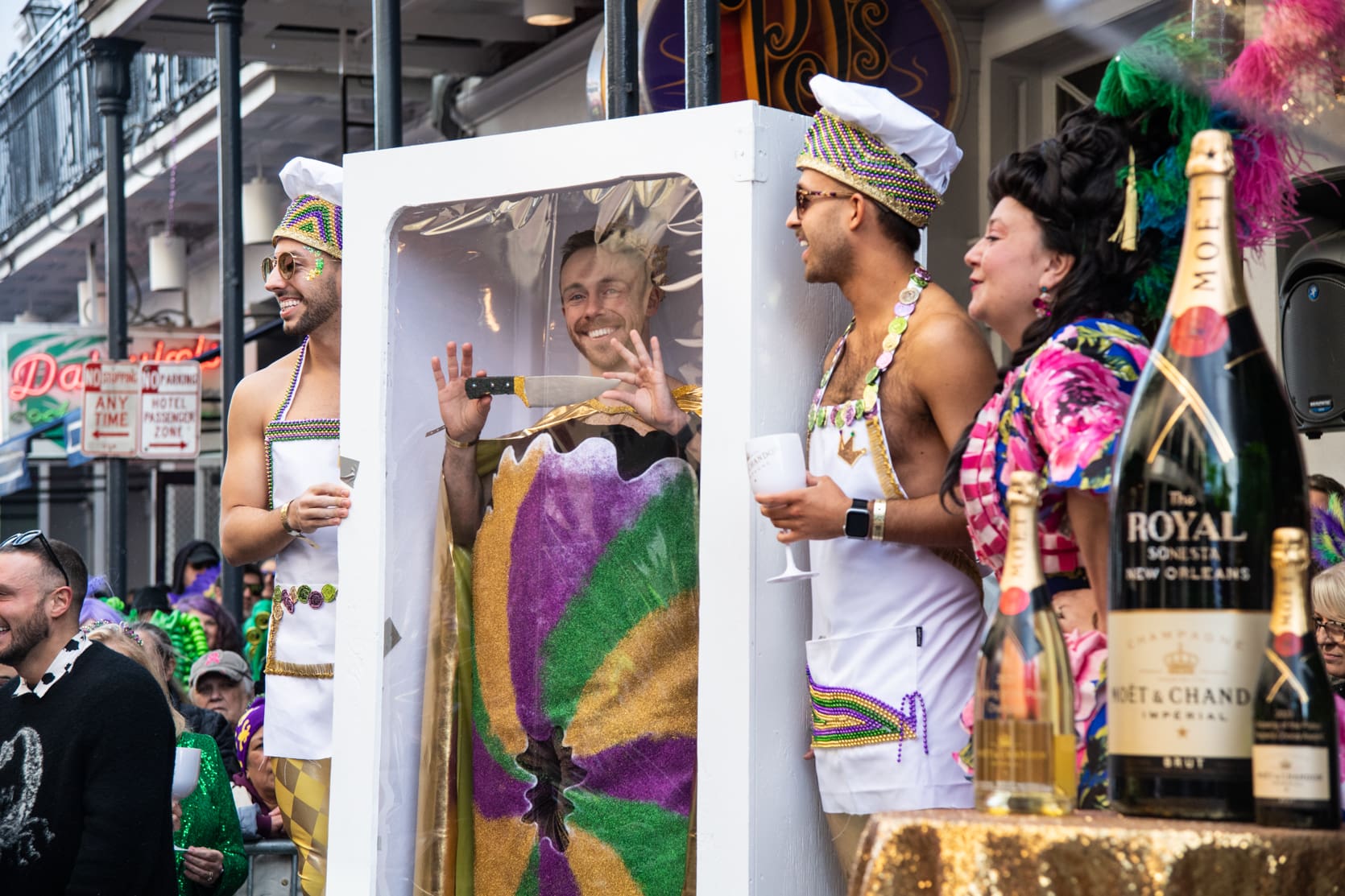 Greasing Of The Poles Kicked Off Mardi Gras Weekend