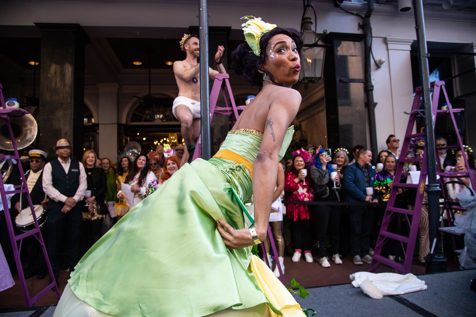 Greasing Of The Poles Kicked Off Mardi Gras Weekend