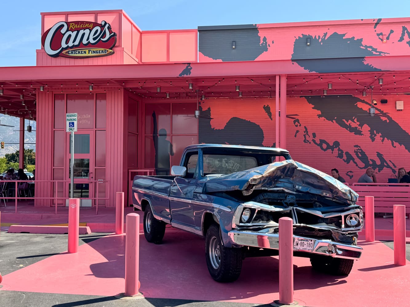 Post Malone’s F-1 Trillion Truck Arrives at Midvale Raising Cane’s