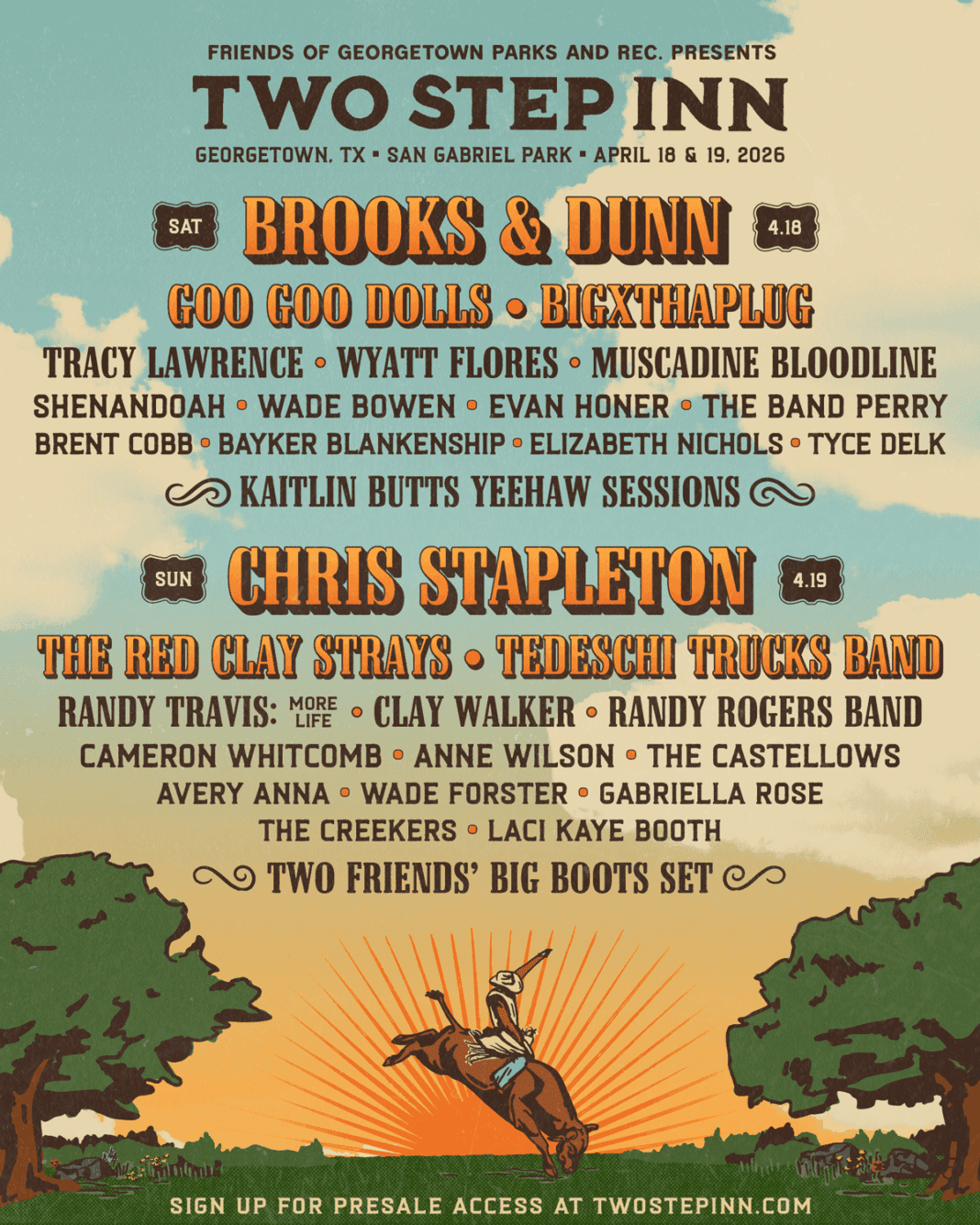 Chris Stapleton and Brooks & Dunn Top The Bill for Two Step Inn
