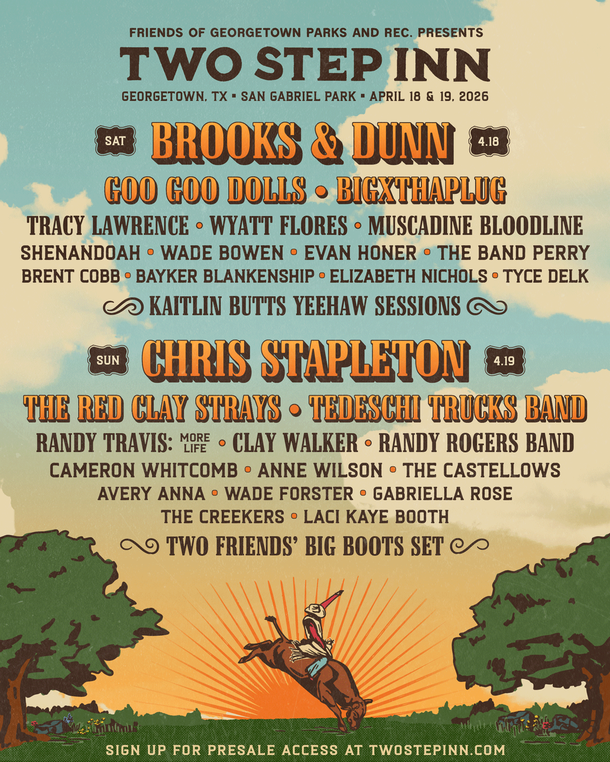 Chris Stapleton and Brooks & Dunn Top The Bill for Two Step Inn